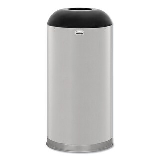 European and Metallic Drop-In Dome Top Receptacle, Round, Stainless ...