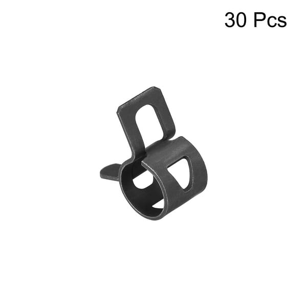 Steel Band Clamp Hose Tube Spring Clips Clamp Black Manganese Steel ...