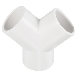 1" PVC Pipe Fittings 3 Way Y Shape Water Joint Connectors Adapters ...