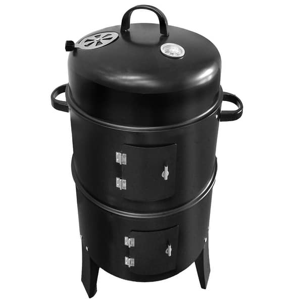 Large 3 in 1 Vertical Charcoal BBQ Smoker Grill - Bed Bath & Beyond ...