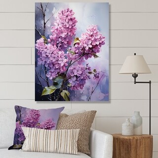 Designart "Lilac Flowers In Full Glory II" Lilacs Wall Art - Bed Bath ...