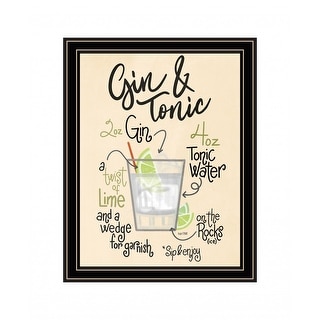 Gin and Tonic Black Framed Print Wall Art - Bed Bath & Beyond - 39739860