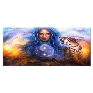 Designart 'Female Goddess Lada' Portrait Metal Wall Art - Bed Bath ...