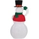 LED Lighted and Animated Tipping Hat Snowman Outdoor Christmas Figure ...
