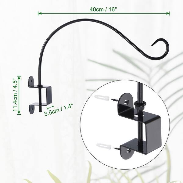2 Pack Iron Swivel Plant Hanger for Hanging Bird Feeders, Black - Bed ...