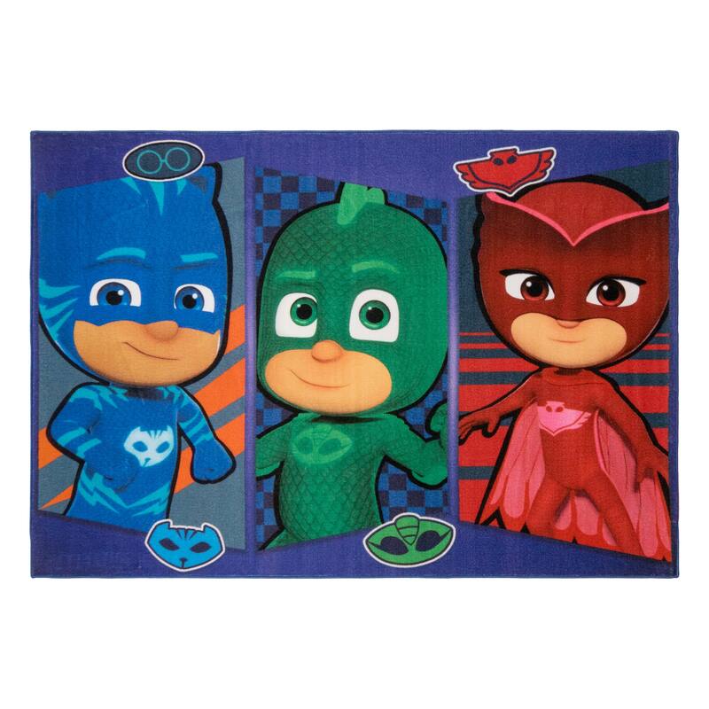 Licensed PJ Masks Patch Youth Digital Printed Area Rug - 4'6"x6'6 ...