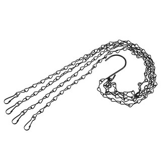 Hanging Chains 58cm Extension Link 4 Point Holder with S Shaped Hook ...