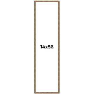 14x56 Frame Gold Kingsley Distressed Solid Wood Picture Frame Width ...