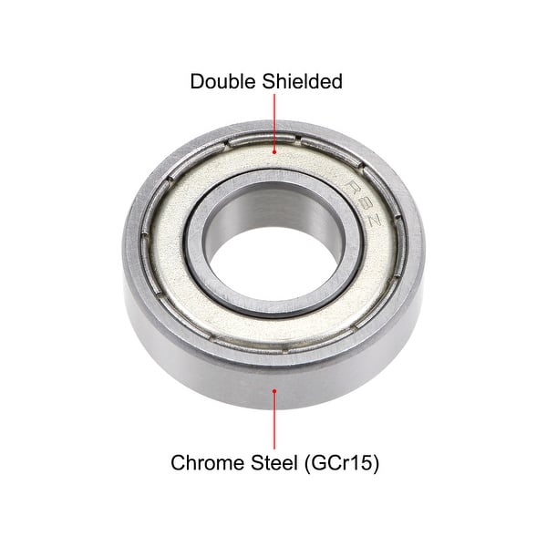 Deep Groove Ball Bearing Double Shielded Chrome Roller Bearings - 1/2 ...