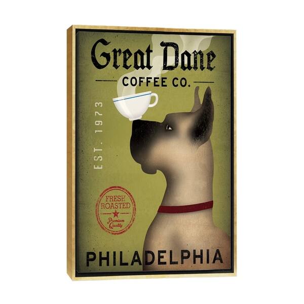 iCanvas "Great Dane Coffee Co." by Ryan Fowler Framed Canvas Print ...