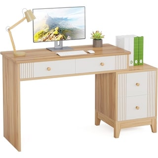 Computer Desk with 4 Drawers, 51-Inch Home Office Desks with Storage ...