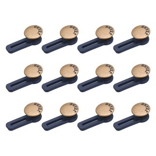 Button Extenders, 12pcs - Silicone Jean Button Extender(Light Copper,1. ...