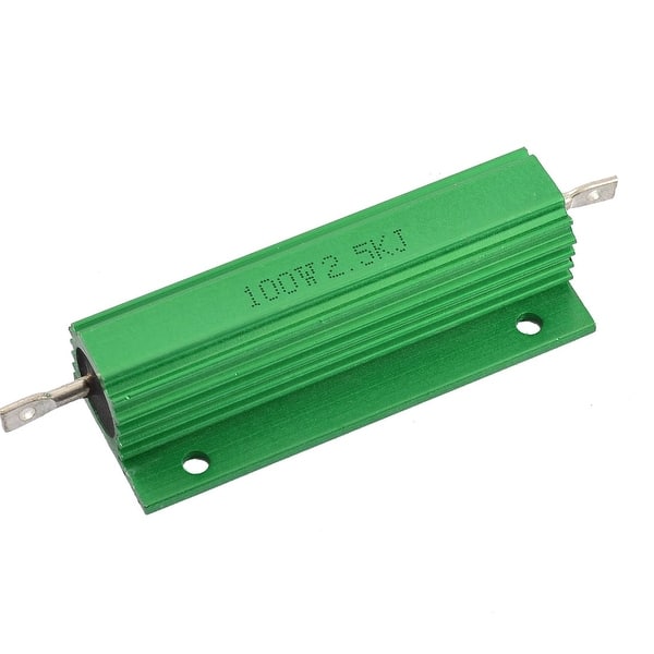 Aluminum Shell Chassis Mounted 100W Watt 2.5K Ohm Wirewound Resistor ...