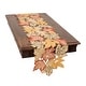 Autumn Leaves Embroidered Cutwork 16 by 36-Inch Table Runner - 1636 ...