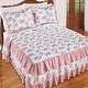 Lovely Rose Triple Ruffle Border Quilt-Top Bedspread - Bed Bath ...