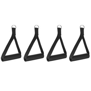 Resistance Exercise Band Handles, Rubber Rhombus Handle Grips 4 Pcs ...