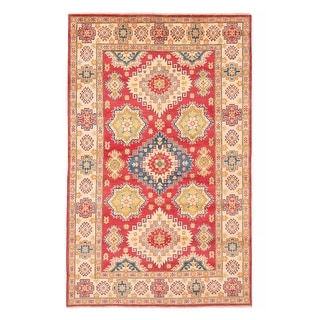 ECARPETGALLERY Hand-knotted Finest Ghazni Red Wool Rug - 6'7 x 9'11 ...