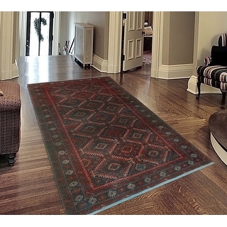 Noori Rug Vintage Distressed Richard Navy/Red Rug - 2'9" x 5'2" - Bed ...