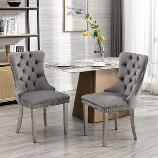 Velvet Upholstered Dining Chair - Bed Bath & Beyond - 37284595