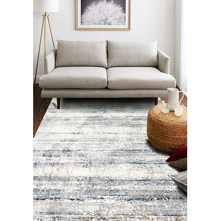 Darya Home Neida Collection Contemporary Abstract Runner Ivory - Bed ...