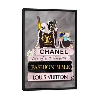 iCanvas "Life Of A Fashionista Fashion Book Stack" by Pomaikai Barron ...