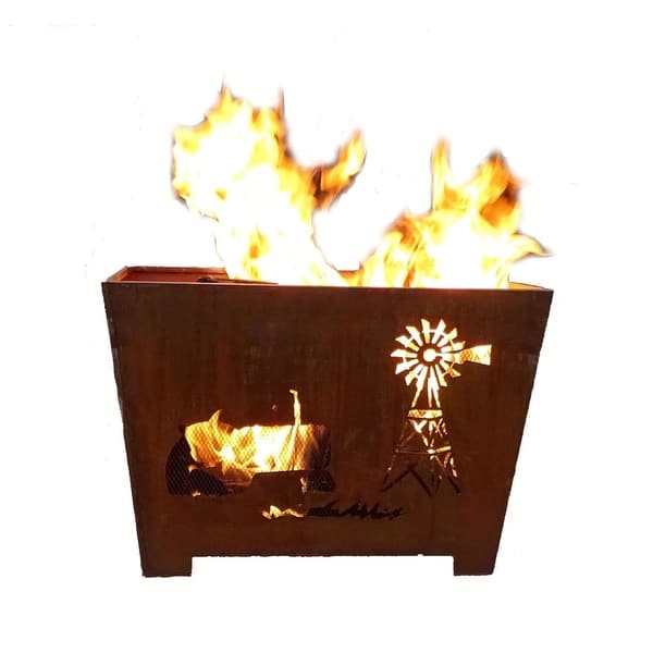 square fire basket