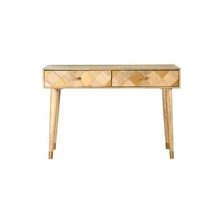 Liv 44 Inch Rectangular Storage Console Table, Tapered Legs, Natural ...