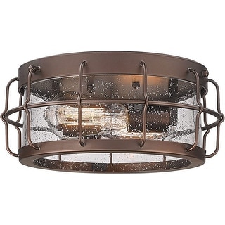 2 light industrial lighting fixture rust flush ceiling mount lighting ...