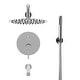 10-Inch Three-function Wall-mounted Round Shower Set With Swivel ...