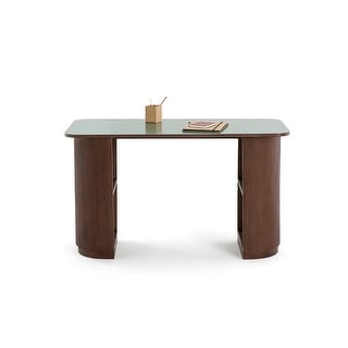 Fratti Vintage Style Walnut Veneer Desk - Bed Bath & Beyond - 39510698