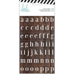 Woodgrain - Heidi Swapp Hawthorne Alphabet Stickers 3/Pkg - Bed Bath ...