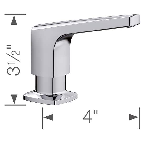 Blanco Rivana Soap Dispenser - 4 x 4 x 3.5 - Bed Bath & Beyond - 31053298