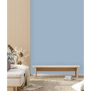 Light Blue Grasscloth Smooth Fabric Wallpaper, Aqua Coastal Linen Style ...