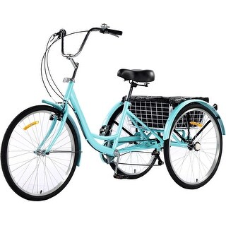 3 Wheel Bikes for Adults, 7 Speed Tricycles for Adults with Dual Chain ...