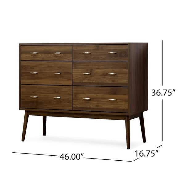 Curtisian 6 Drawer Double Dresser by Christopher Knight Home - Bed Bath ...