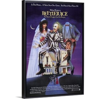 "Beetlejuice (1988)" Black Float Frame Canvas Art - Bed Bath & Beyond ...