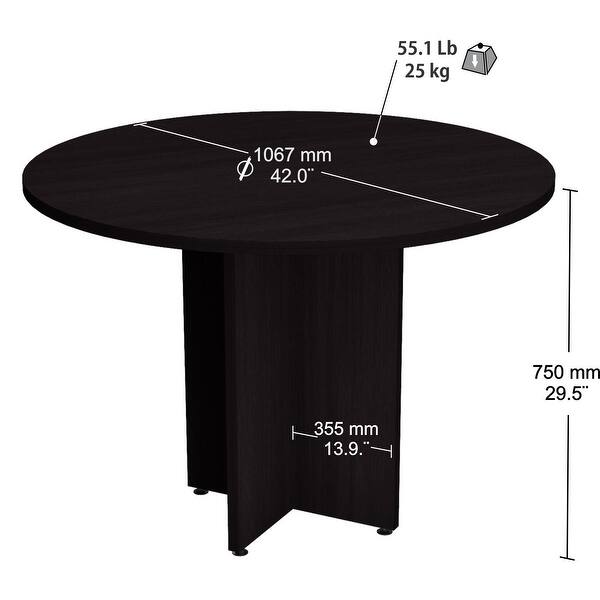 42-inch Round Conference Table by Inval - Bed Bath & Beyond - 40010160