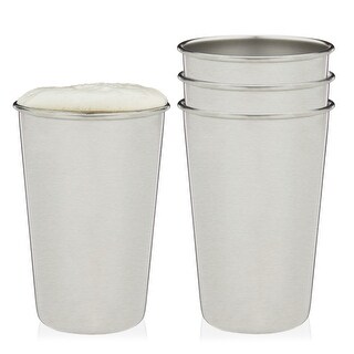 Stainless Steel Pint Cups, Set of 4 by True - On Sale - Bed Bath ...
