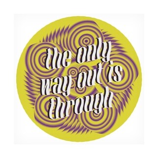 Margo Ask 'The Only Way Out Is Through 2' Canvas Art - Bed Bath ...