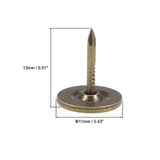 Upholstery Nails Tacks 11mmx13mm Flat Head Furniture Nails 50 Pcs ...