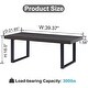 Modern Minimalist Wooden Coffee Table, Industrial Minimalist, 39 in ...