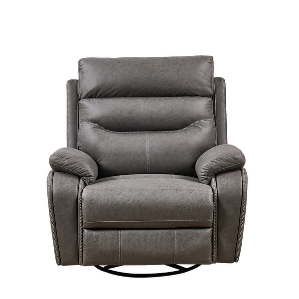 Dual OKIN Motor Rocking and 240 Degree Swivel Reclining Single Sofa ...