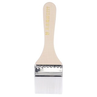 6" Paint Brush 2" Width Soft Nylon Bristle with Wood Handle White - 6 ...