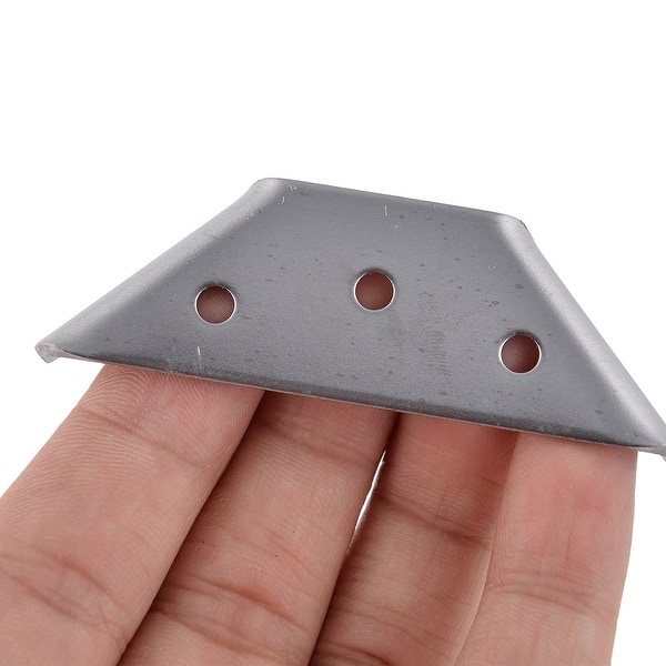 Metal Cupboard Corner Guard Angle Bracket Protector Silver Tone 9 Pcs ...