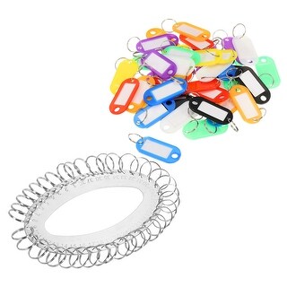 38 Hole Key Organizer Portable Ring Storage Holder with 40 Label Tags ...