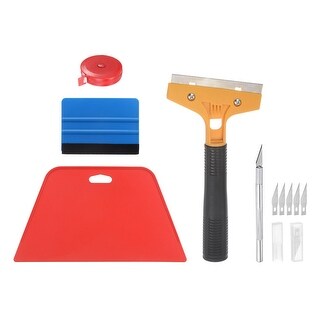 Window Film Tool Kit 10Pcs (Squeegee, Scraper, Carving Knife & Blades ...