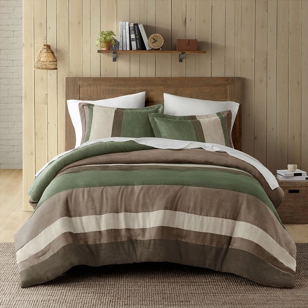 brown suede comforter