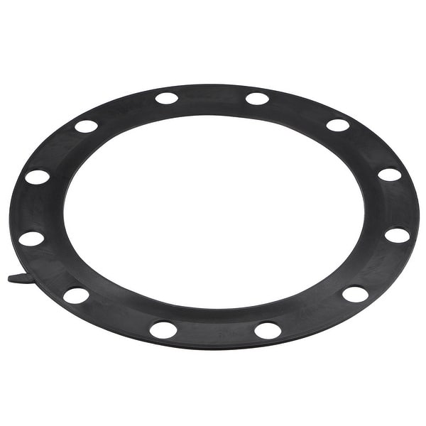 Rubber Flange Gaskets Full Face DN Pipe 12 Bolt Hole Black Flat Washer ...