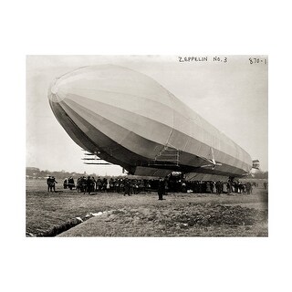 Print Collection 'Blimp Zeppelin No 3 on Ground' Canvas Art - Bed Bath ...