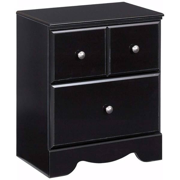 Ashley Furniture B271-92 Shay Two Drawer Night Stand w/ Dark Finish ...
